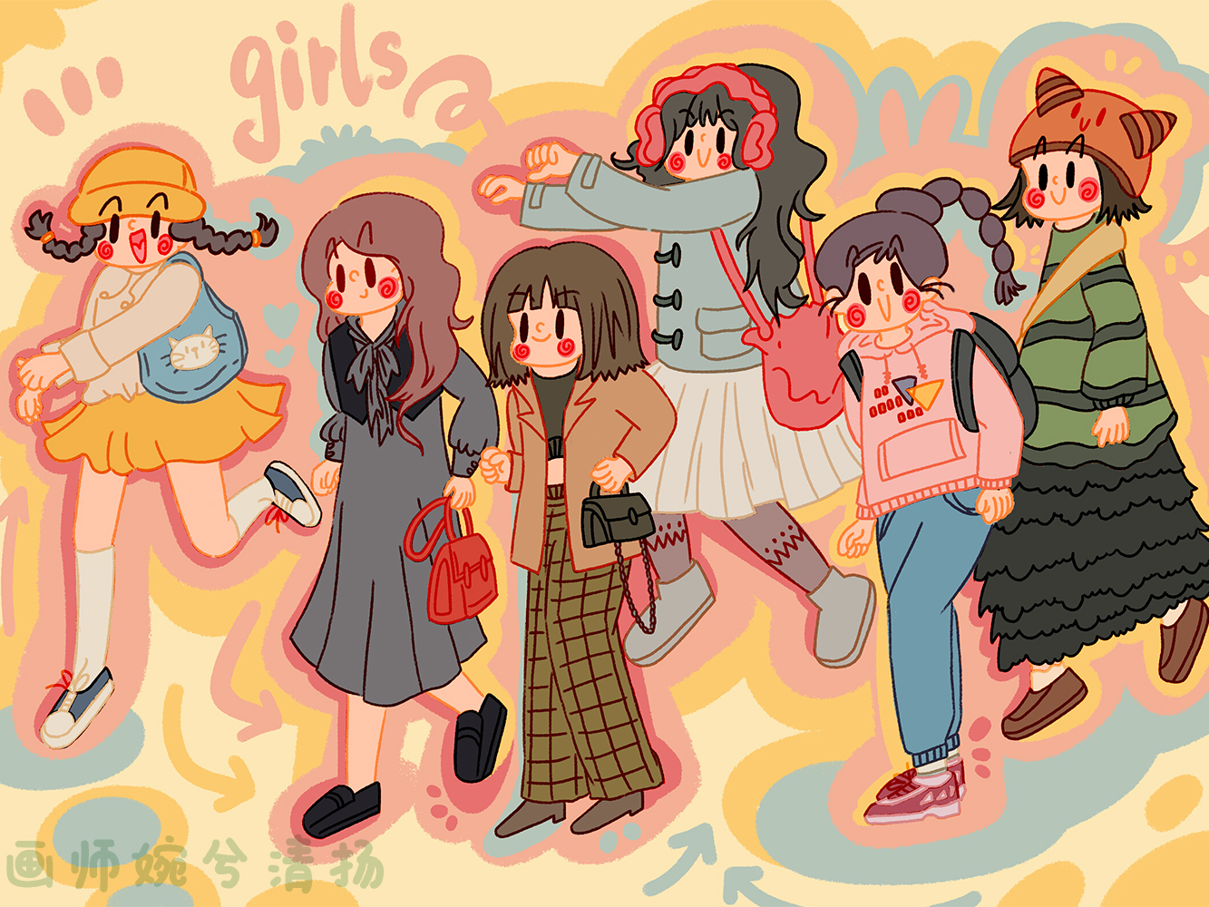 三八妇女节girls_婉兮清扬wxqy-站酷ZCOOL