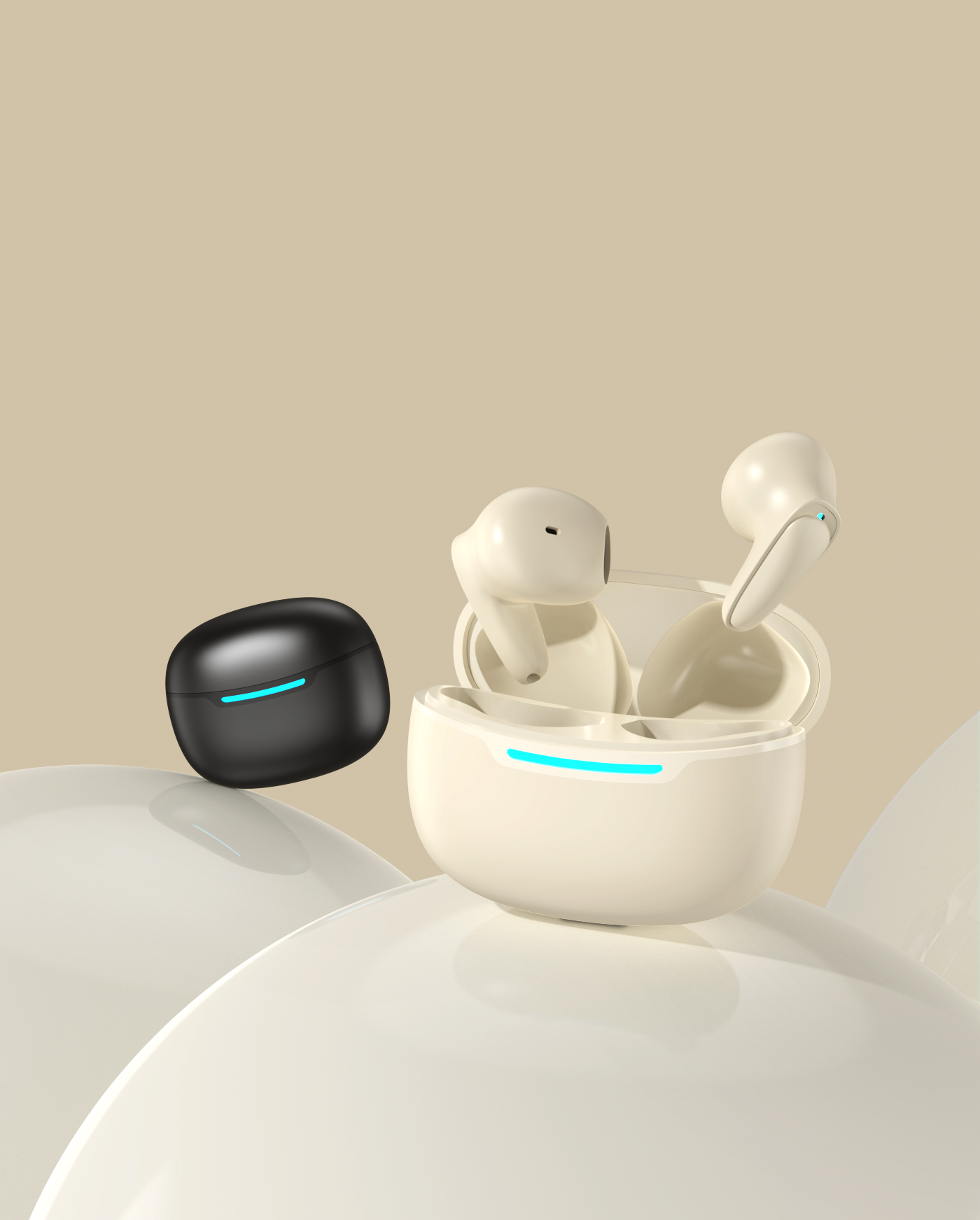 《产品渲染》耳机 2023_默默和小熊-站酷ZCOOL