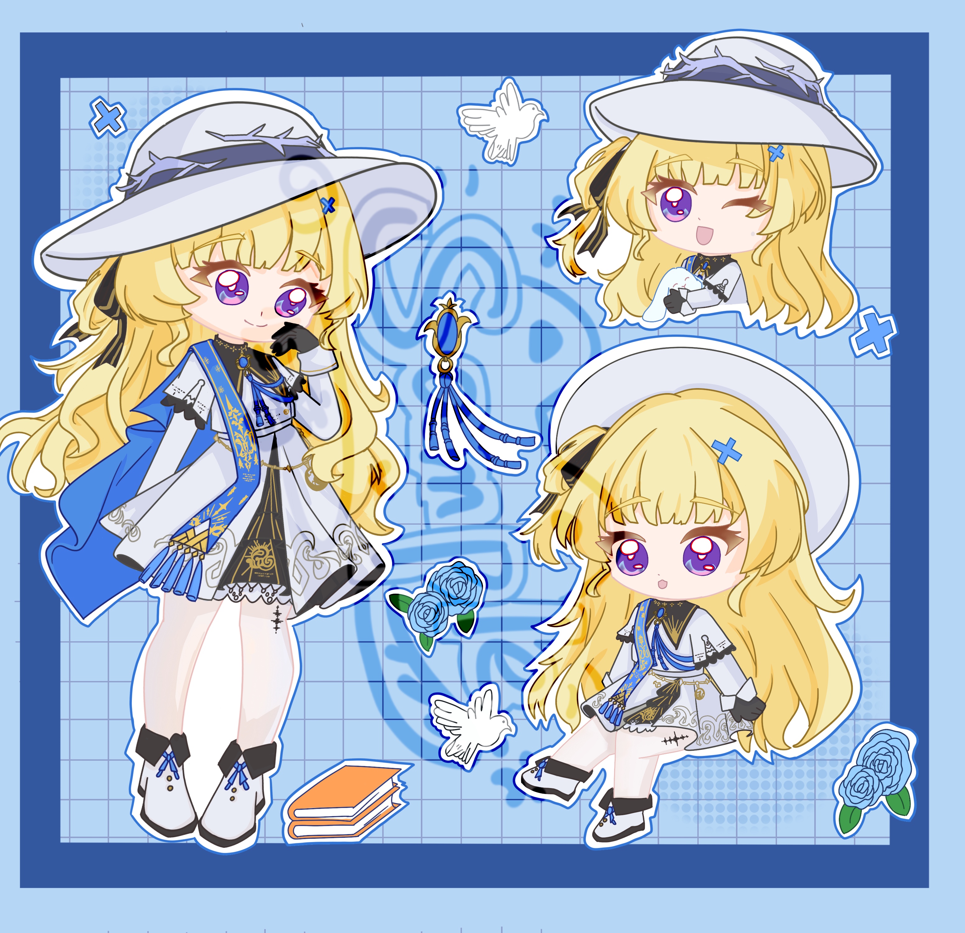 鸣潮菲比qq人组合页_是归音吖-站酷ZCOOL