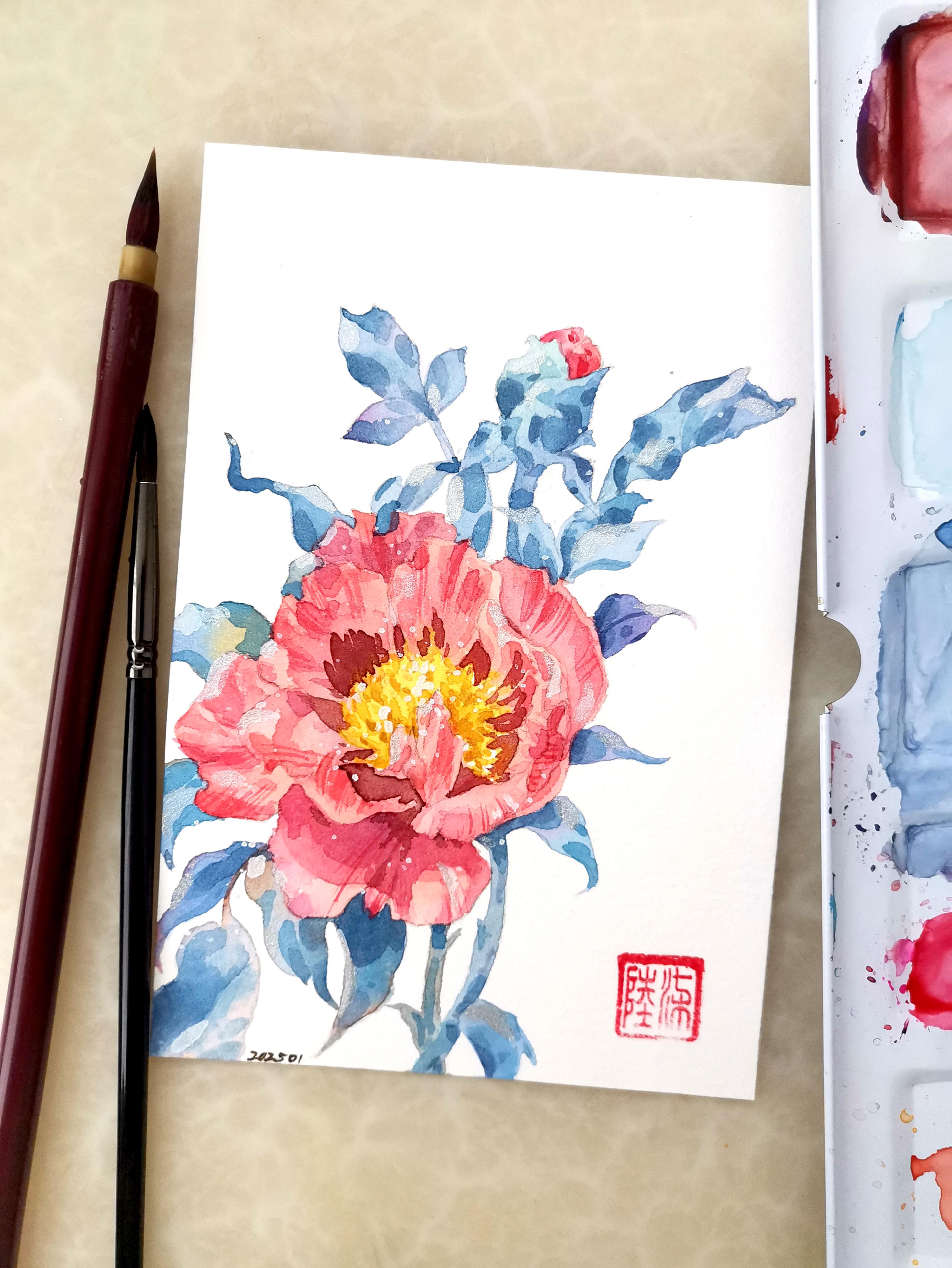 花开迎春_画画的陆柒-站酷ZCOOL