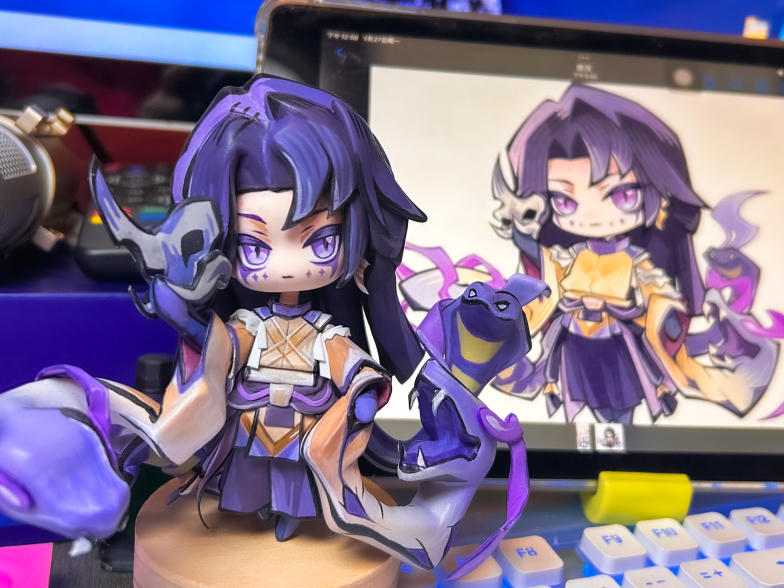 粘土SSR八岐大蛇,新年第一个粘土手作_山花澄-站酷ZCOOL