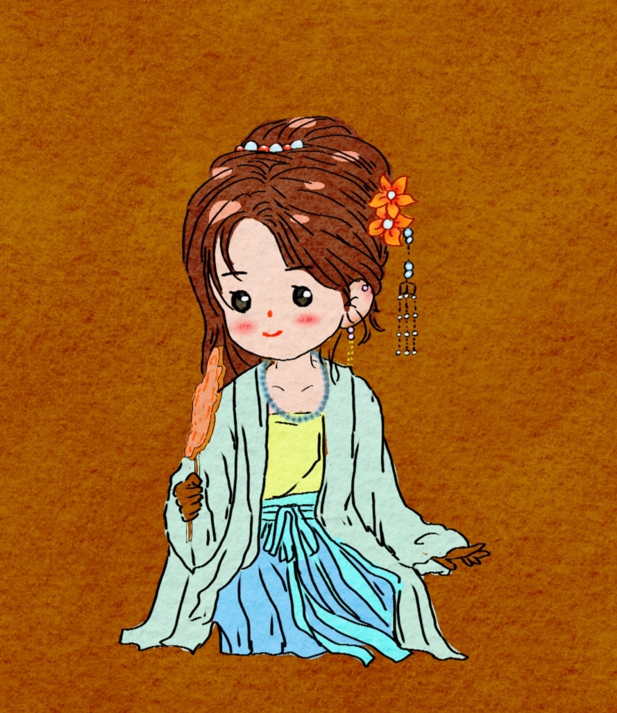 q版古风插画_迪萨-站酷ZCOOL