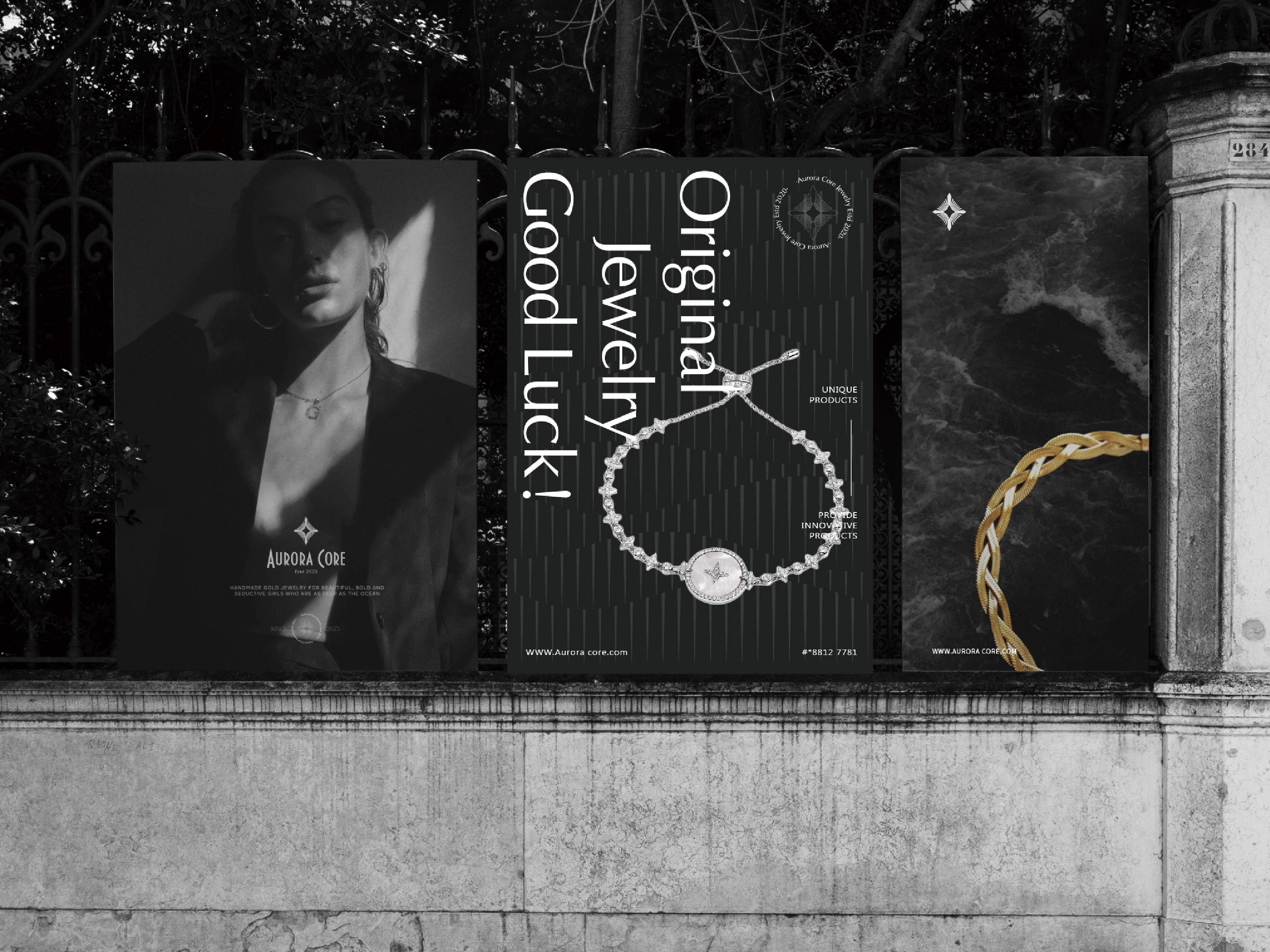 Aurora core 极光之心原创国内饰品品牌设计 logo设计_Dec28thLab-站酷ZCOOL