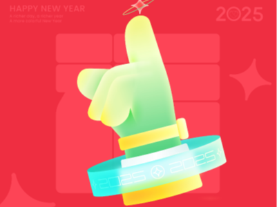 2025 新年手势 Happy New Year_青柠LIME-站酷ZCOOL