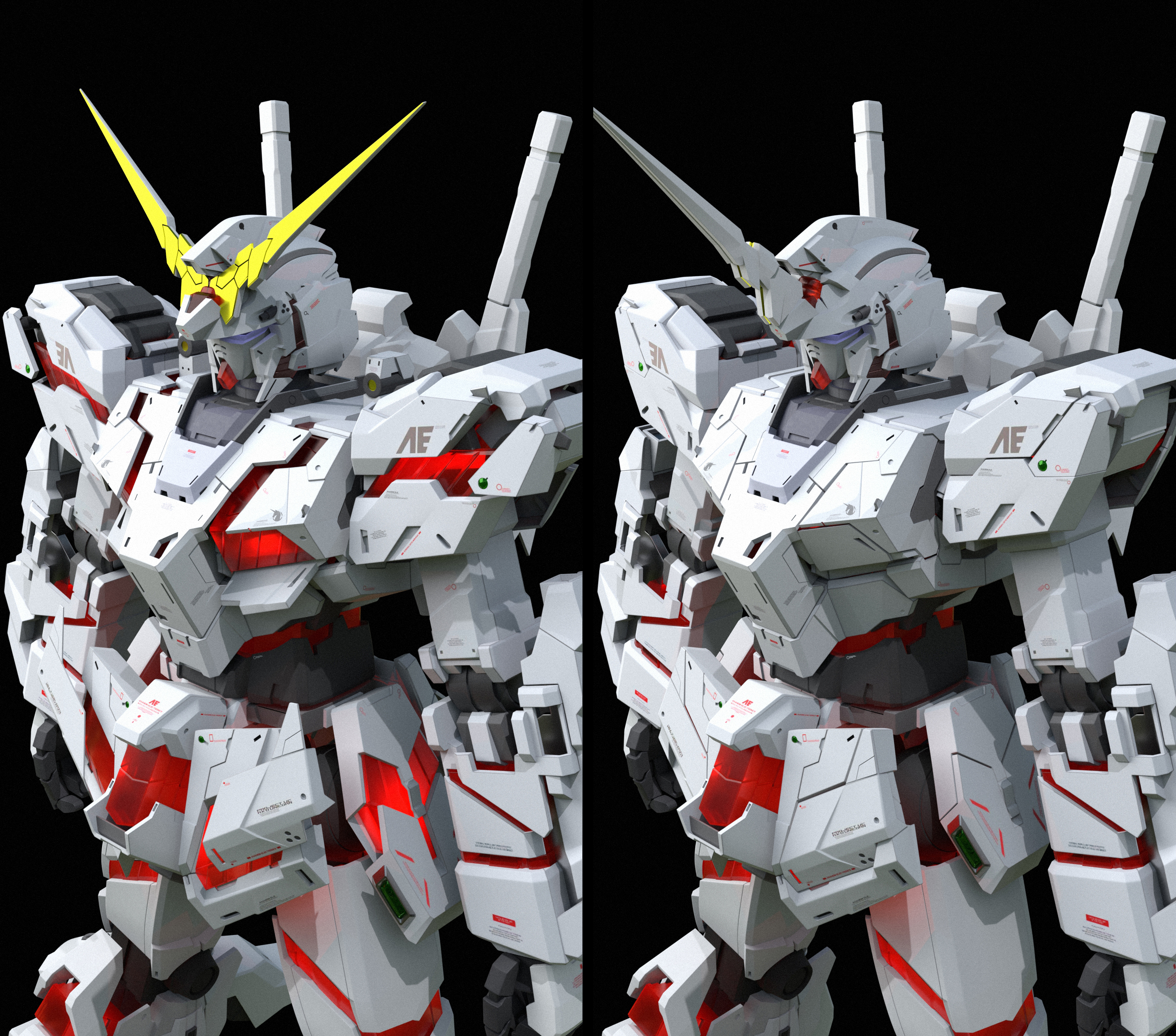 RX-0 独角兽高达 UNICORN GUNDAM_bo良ki影-站酷ZCOOL