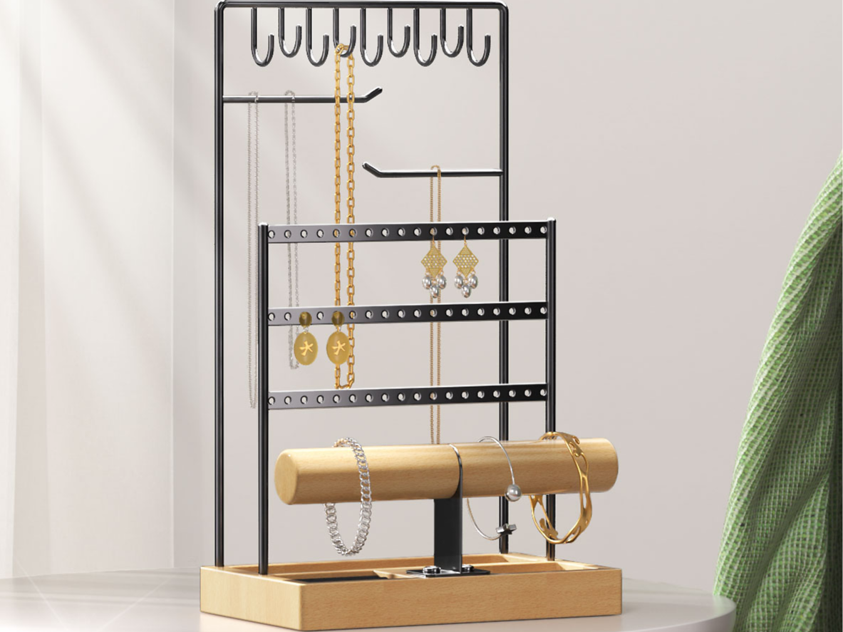 C4DxOctane渲染｜饰品收纳架亚马逊主图设计_Wu_Shijing-站酷ZCOOL
