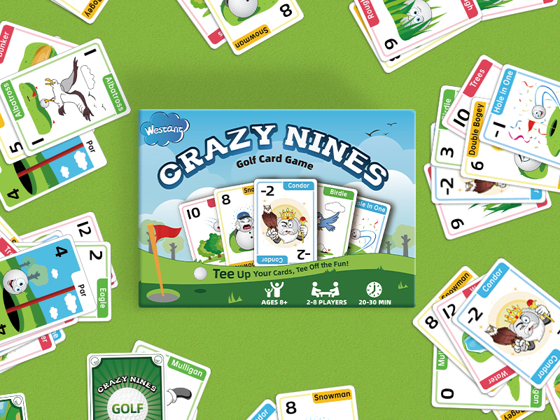 CRAZY NINES | 高尔夫纸牌设计_PainlEsslY-站酷ZCOOL