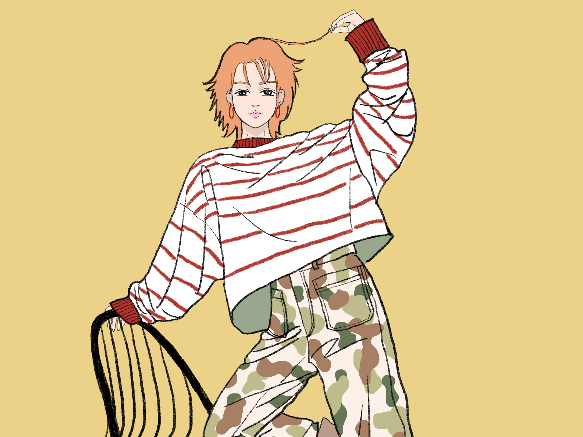 迷彩裤少女_Jade_Jiang酱仔-站酷ZCOOL