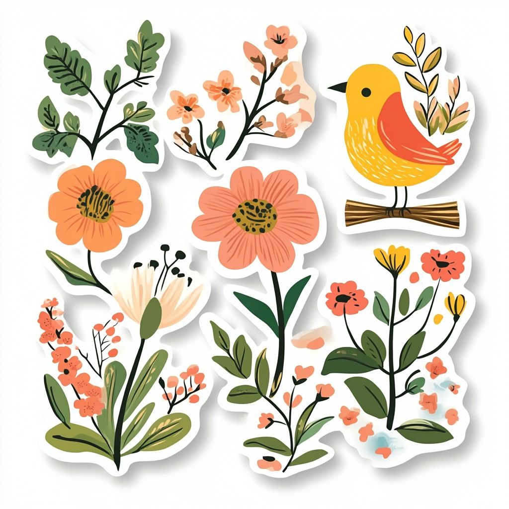 春分贴纸素材_飞飞_FvFv-站酷ZCOOL