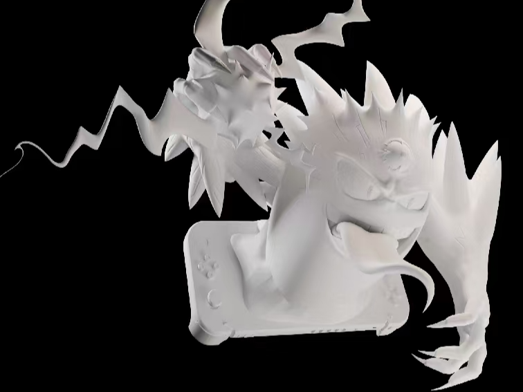 Blenber宝可梦—————Mega耿鬼_系饭团呀-站酷ZCOOL