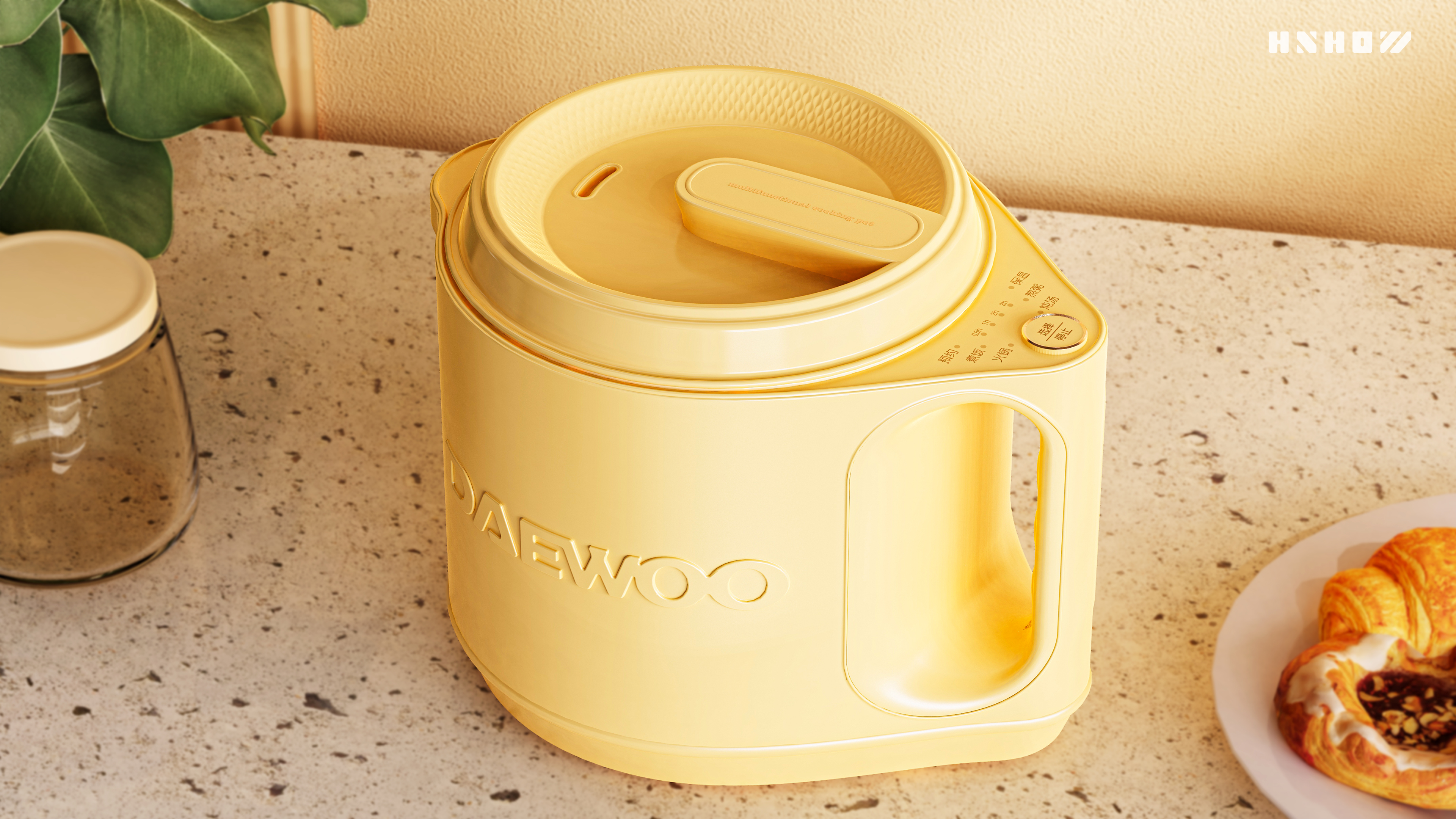 DAEWOO X HANSHOW | 迷你电饭煲，居家养生秘密武器~_汉秀创意设计-站酷ZCOOL