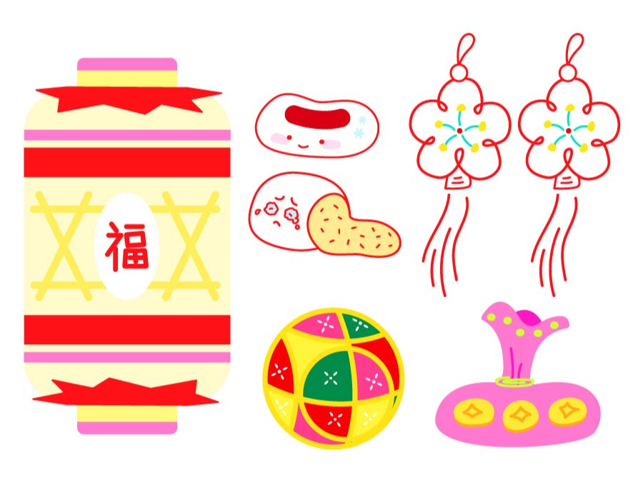 元宵系列插画_皮皮阿椰-站酷ZCOOL