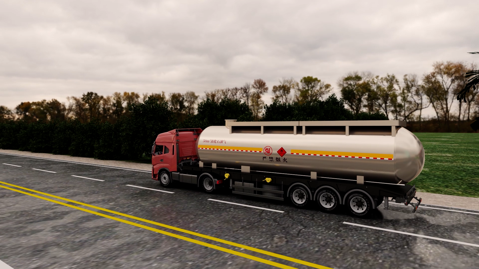 油罐车事故_VICK九染-站酷ZCOOL