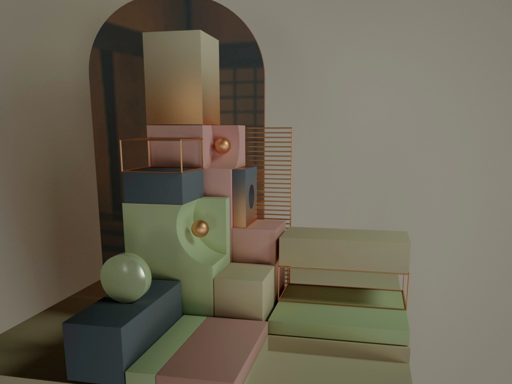 C4D建模渲染练习_Z248057240-站酷ZCOOL