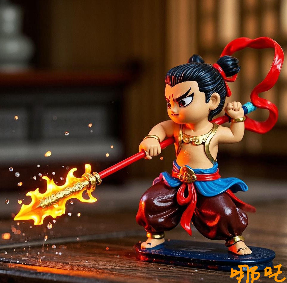 哪吒摆件文创_大唐开元-站酷ZCOOL