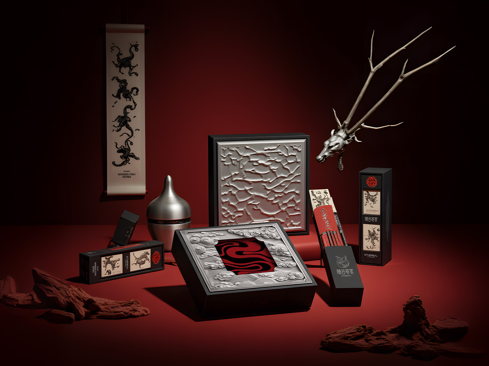 隙云苍冥 Ethereal「中式怪诞风」线香品牌_Fiona_习陵-站酷ZCOOL