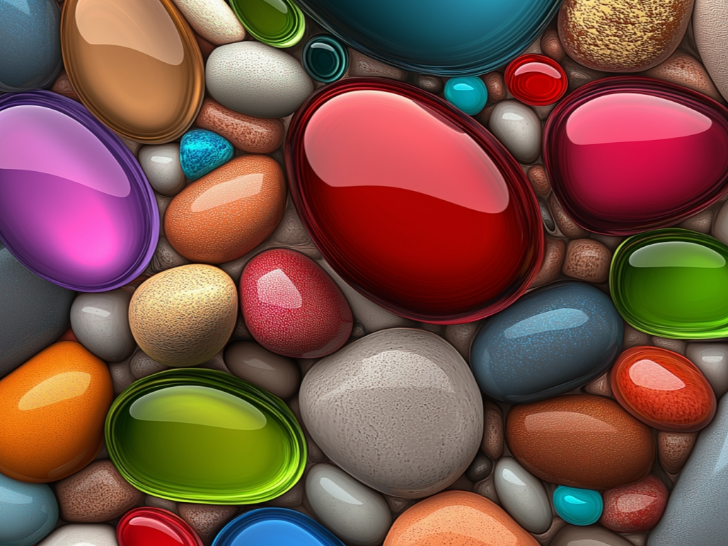 彩色鹅卵石_5DVS-站酷ZCOOL