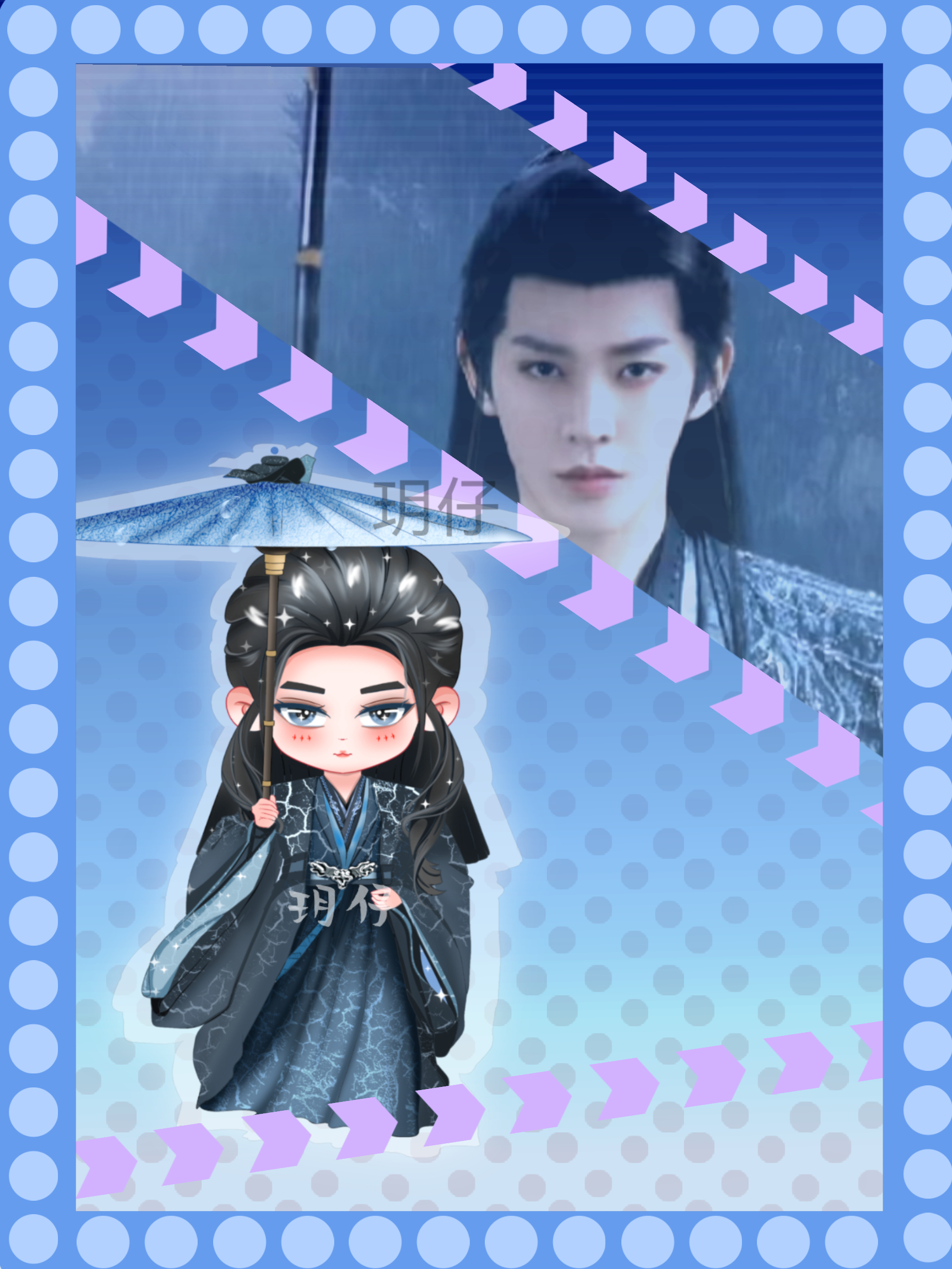 仙台有树小挂牌设计，邓为Q版人物形象_画画的玥仔-站酷ZCOOL