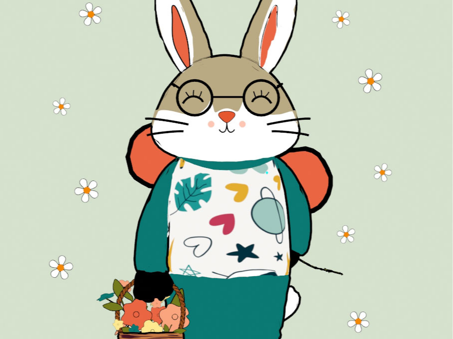 3D插画-是我的兔子啦_醉白匸-站酷ZCOOL