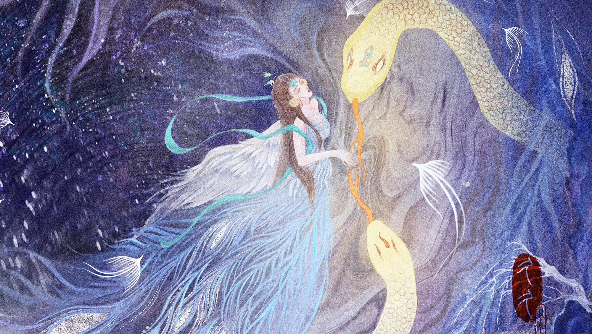 山海经禺䝞_Vviere久久-站酷ZCOOL