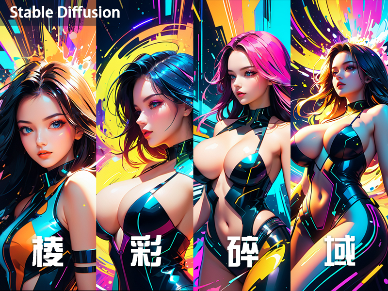 AI_棱彩碎域_Stable Diffusion_昵末丶-站酷ZCOOL