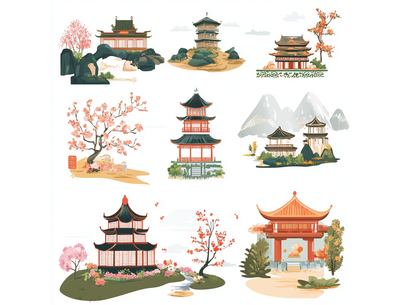 春分贴纸素材_飞飞_FvFv-站酷ZCOOL