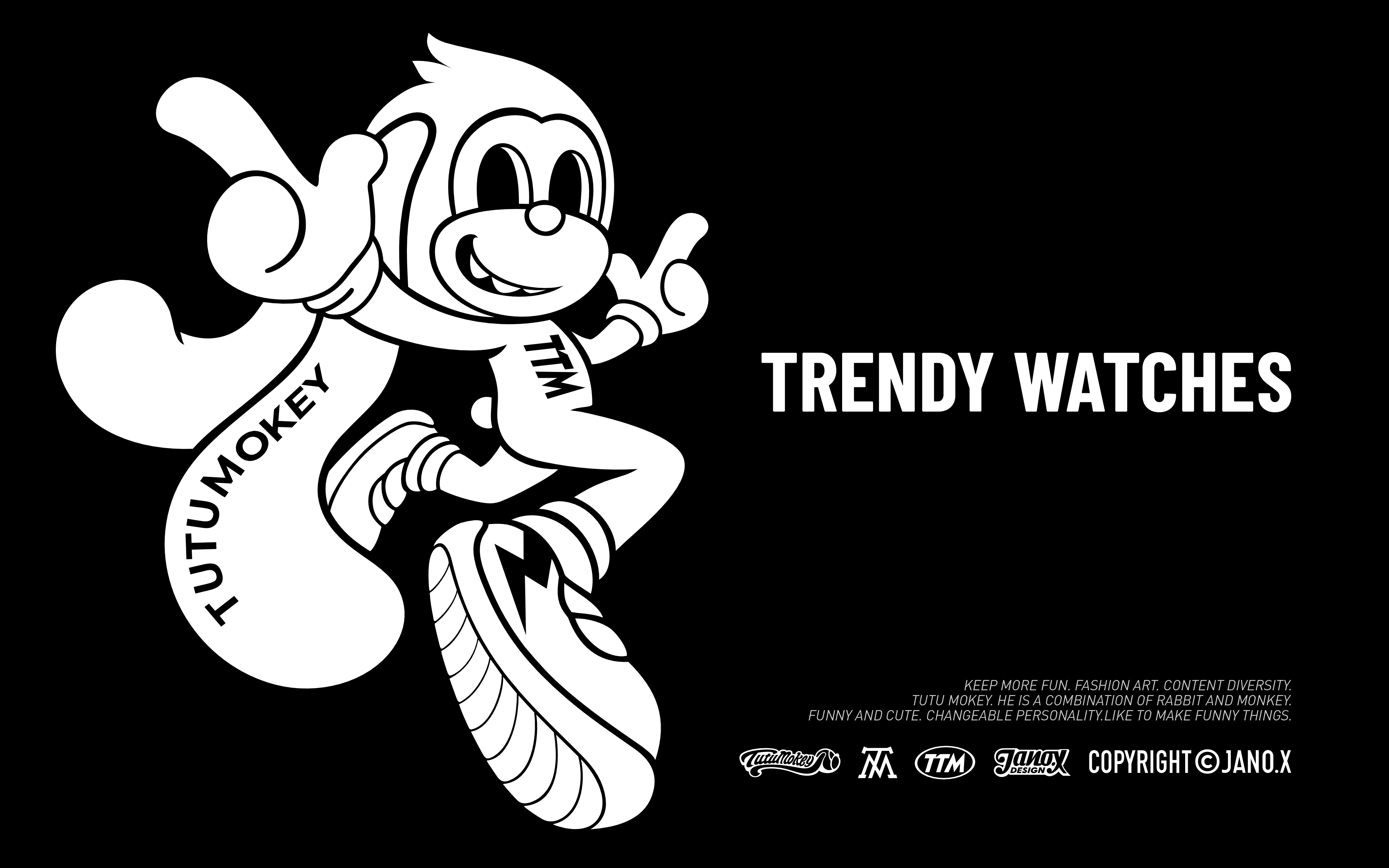 潮流艺术IP-TUTUMOKEY联名潮玩潮流手表_JanoX-站酷ZCOOL