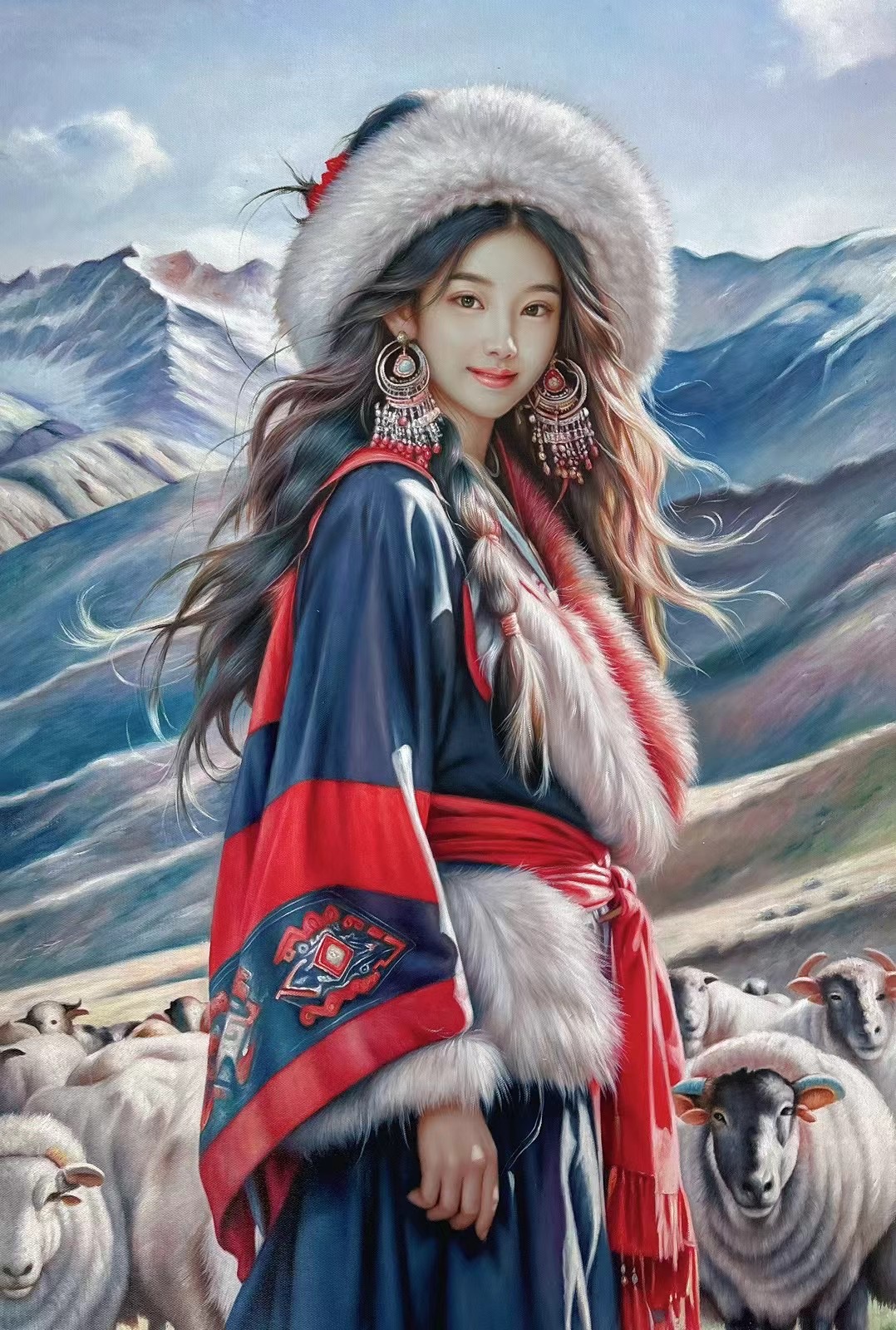 张嘉應精品油画60x90cm_群博书画院-站酷ZCOOL