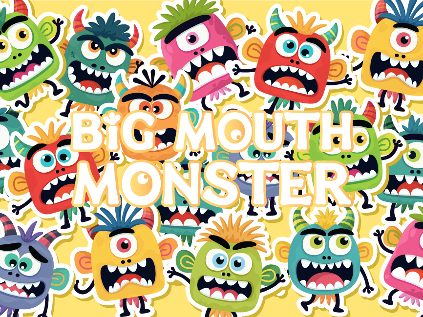 Big Mouth Monster-大嘴怪兽系列-原创卡通IP形象_shock邓迪-站酷ZCOOL