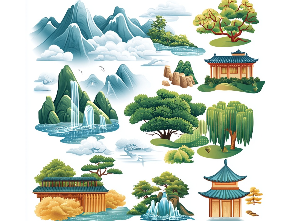 春分贴纸素材_飞飞_FvFv-站酷ZCOOL