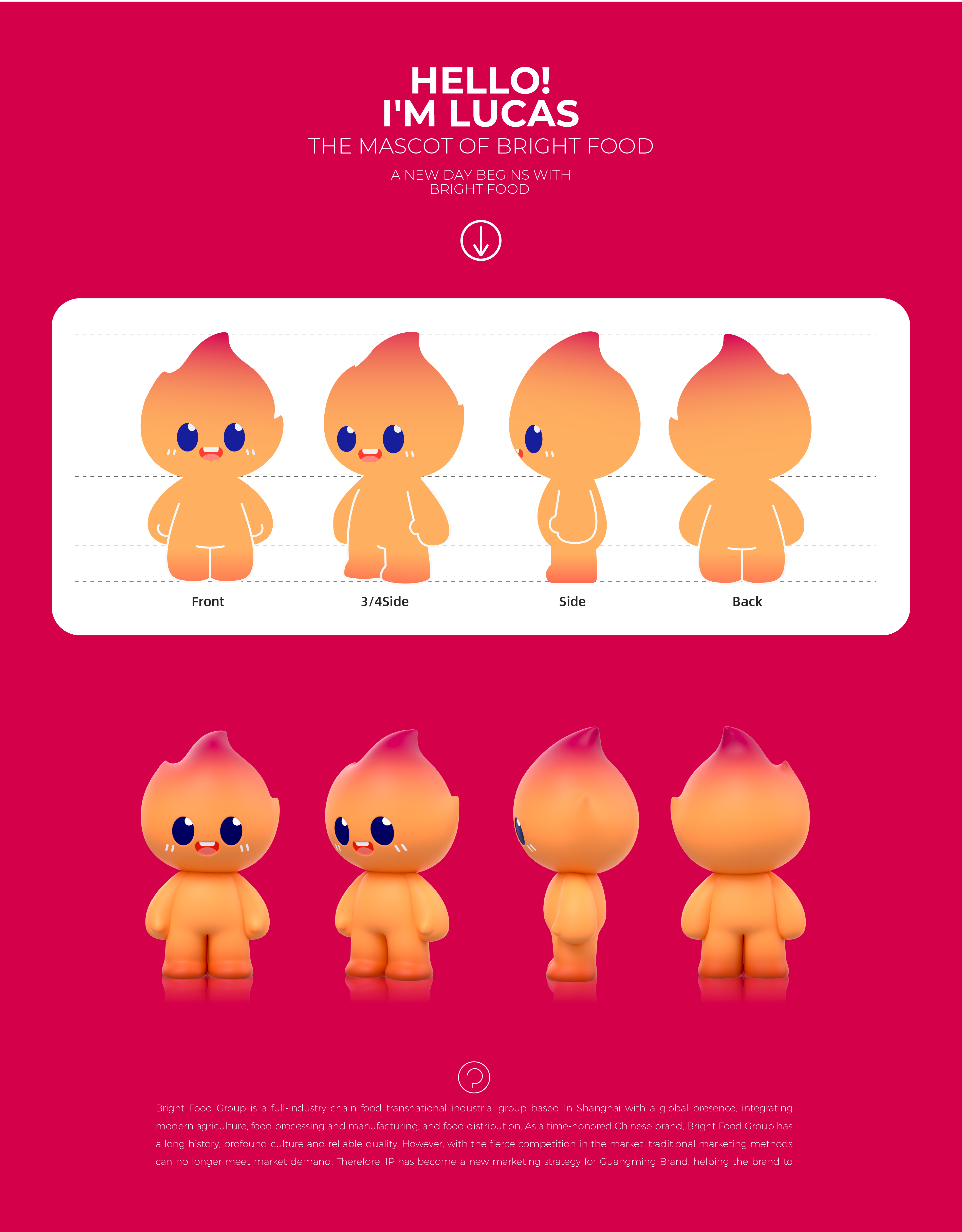艺想创设 ╳ 光明(食品)集团IP形象全案-LUCAS来咯！_艺想创设-站酷ZCOOL