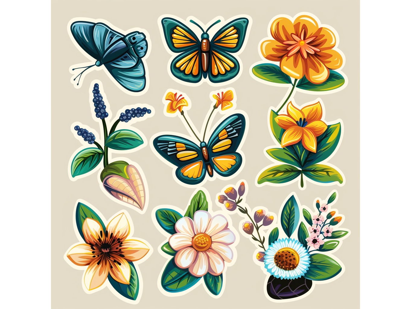 春分贴纸素材_飞飞_FvFv-站酷ZCOOL