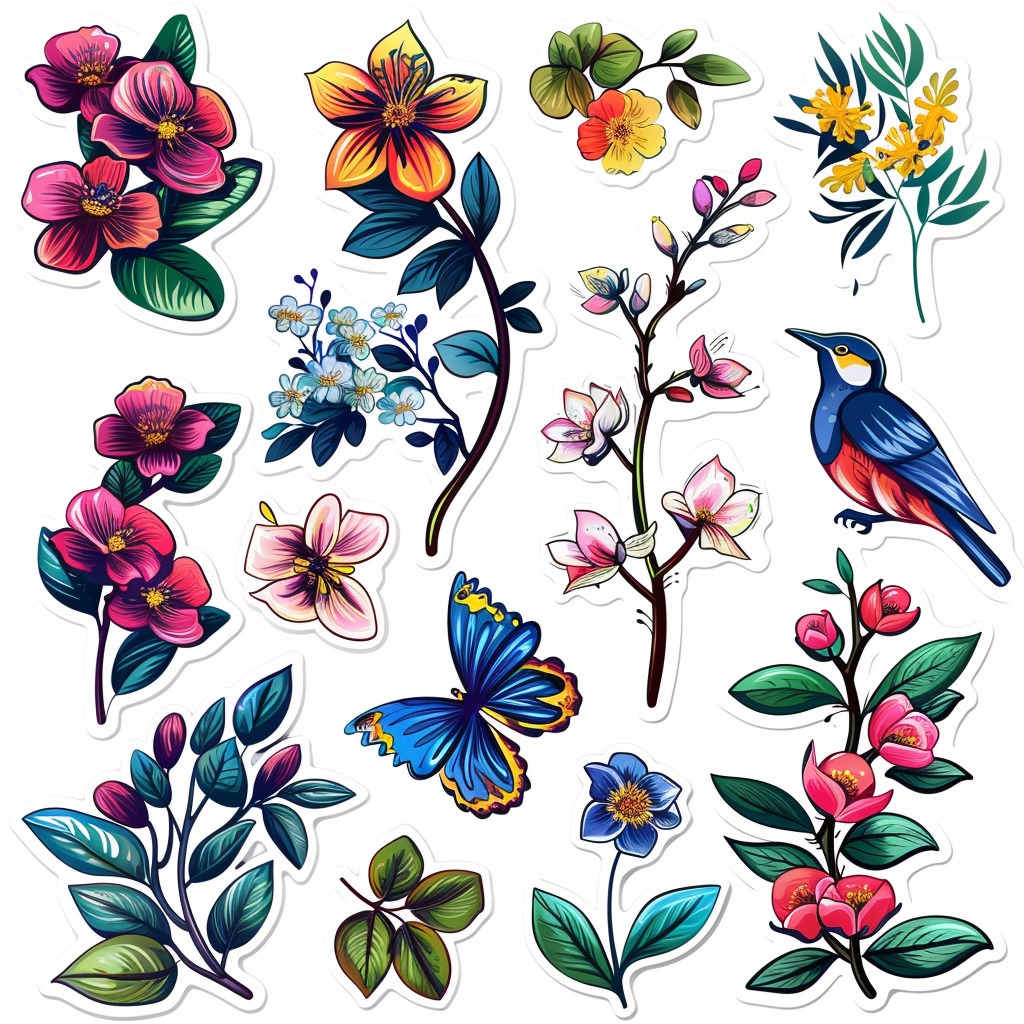 春分贴纸素材_飞飞_FvFv-站酷ZCOOL