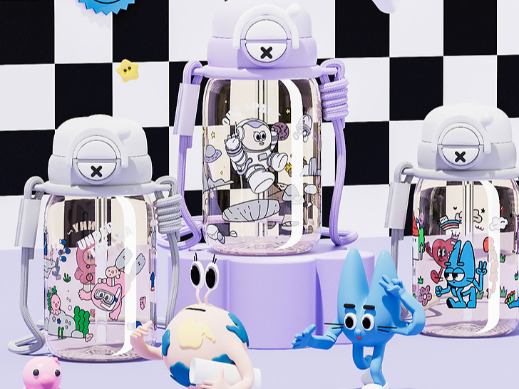 水杯 三维渲染 C4D RS渲染器_Vensy-站酷ZCOOL