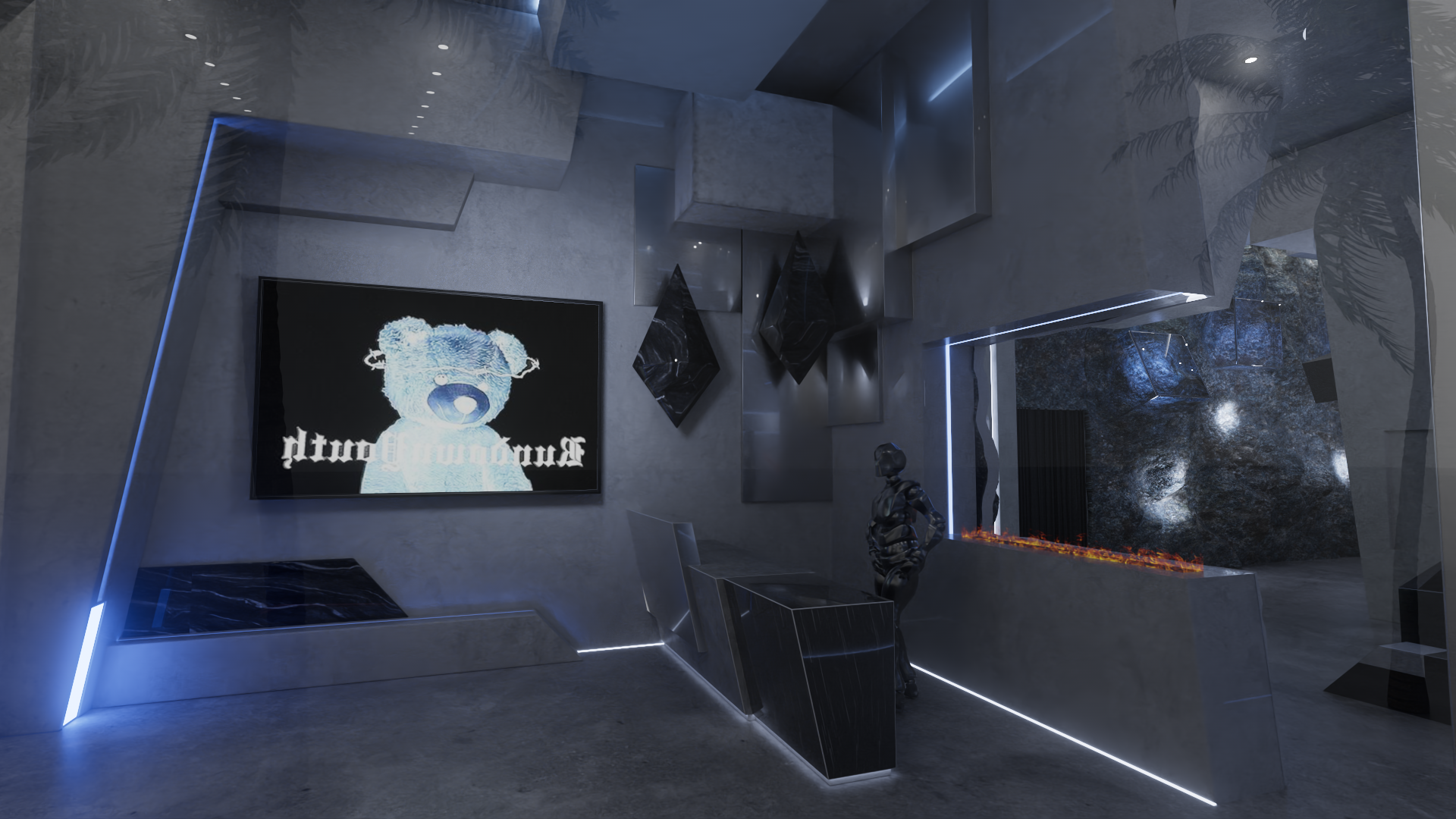 BOOM CLUB_C4D+UE5_不安与黑猫-站酷ZCOOL