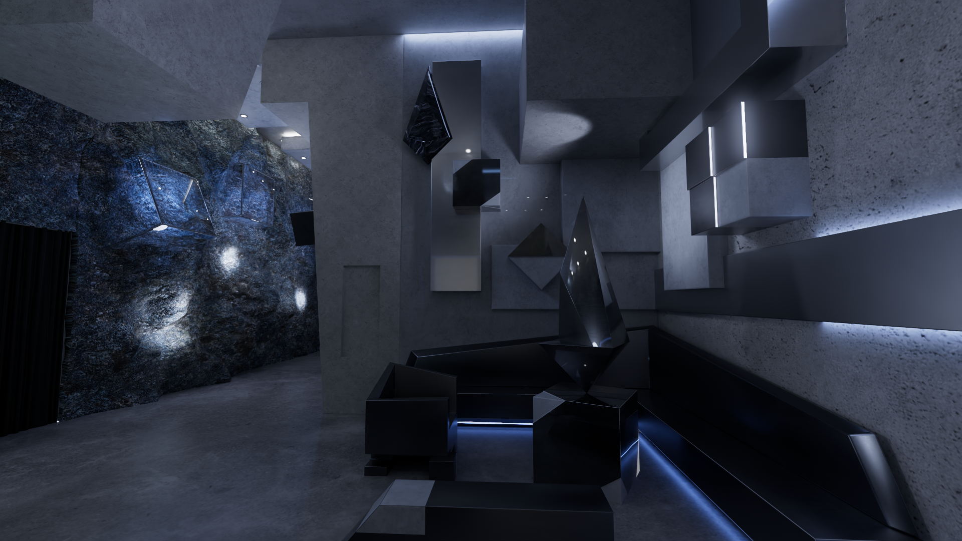 BOOM CLUB_C4D+UE5_不安与黑猫-站酷ZCOOL