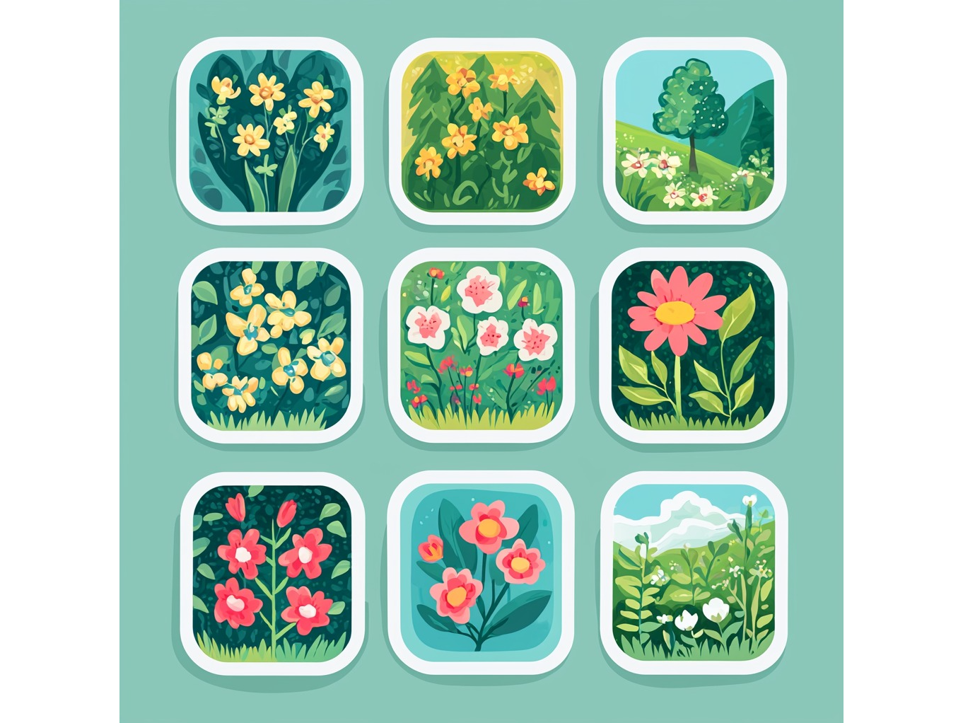 春分贴纸素材_飞飞_FvFv-站酷ZCOOL