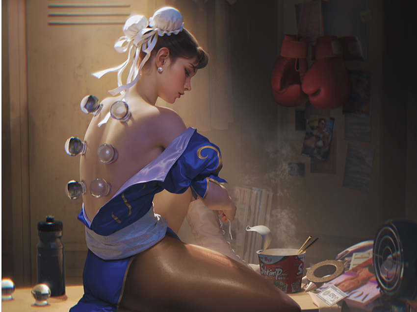 当女战神脱下战袍｜这才是春丽不为人知的B面人生！_大西瓜1984-站酷ZCOOL