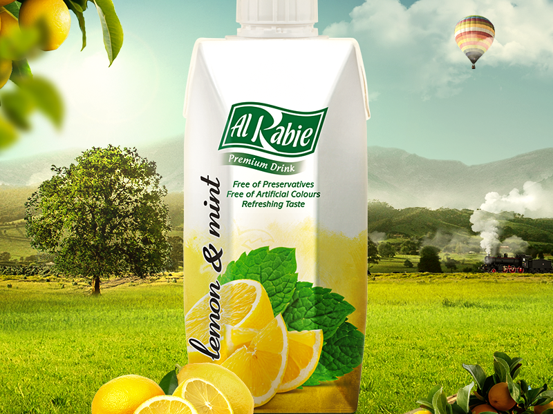 果汁合成海报_华君2333-站酷ZCOOL