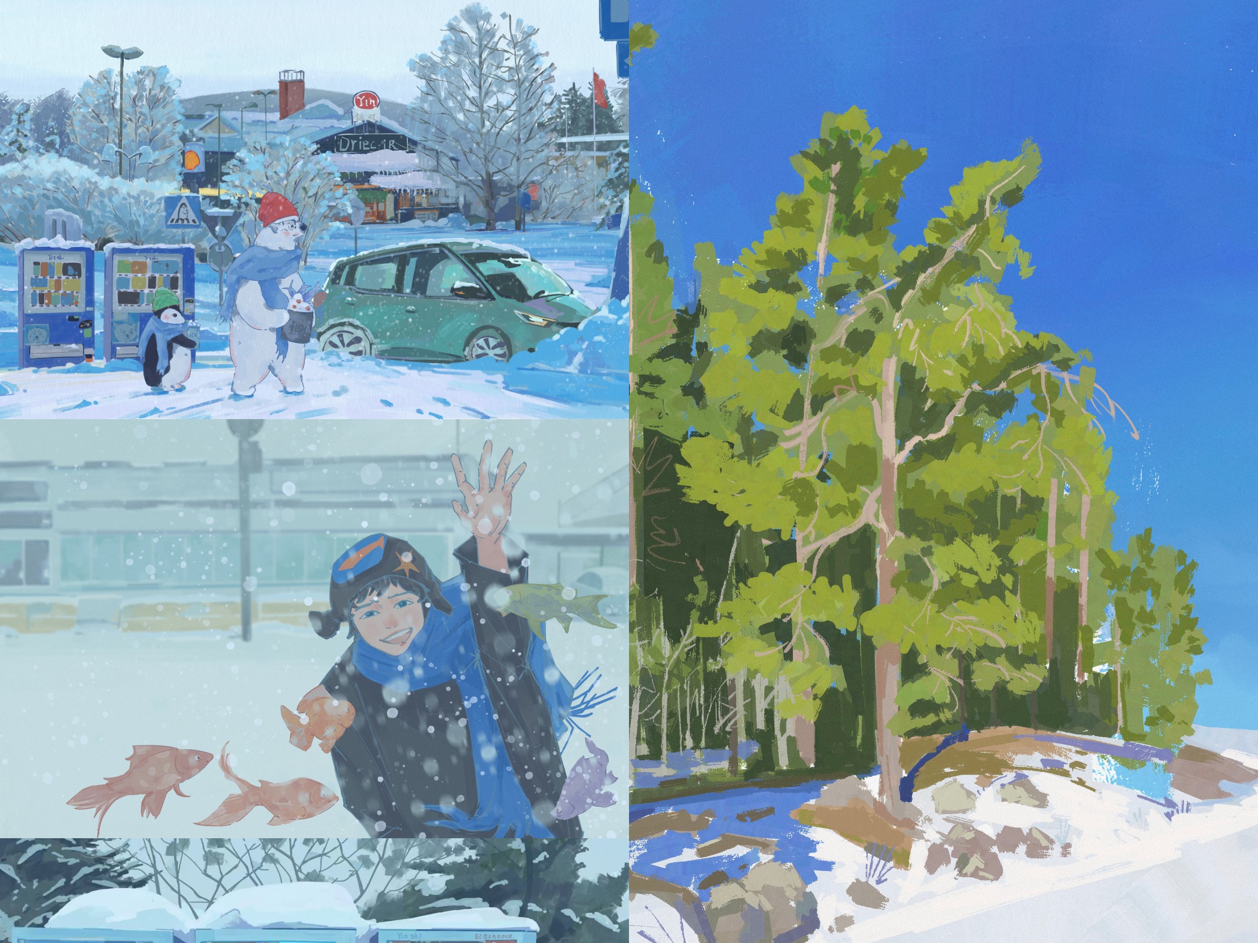 我好像很适合画冬天 _银时_1-站酷ZCOOL