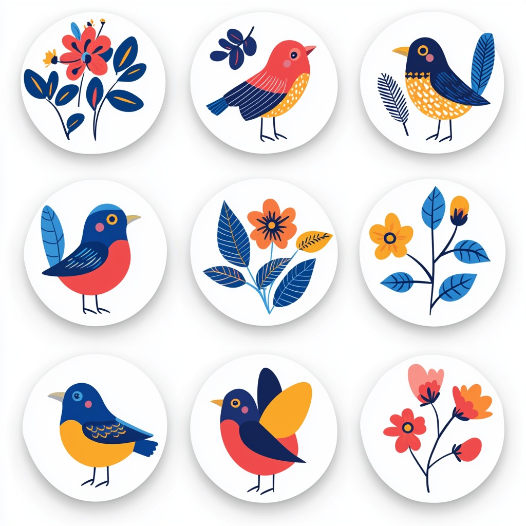 春分贴纸素材_飞飞_FvFv-站酷ZCOOL