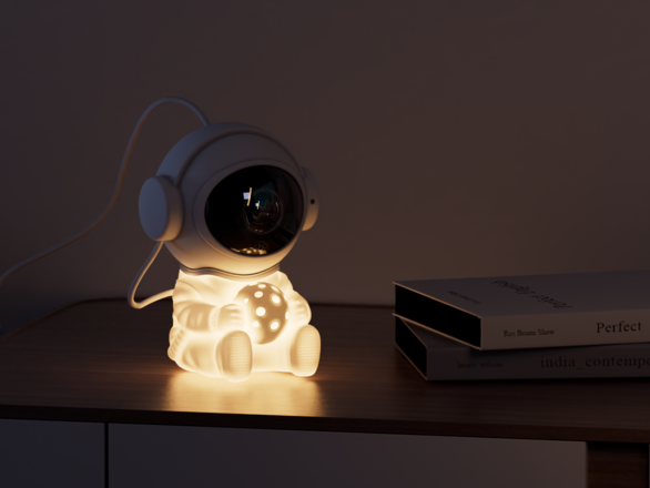 【三维动画】宇航员星空灯_里里_Lily-站酷ZCOOL