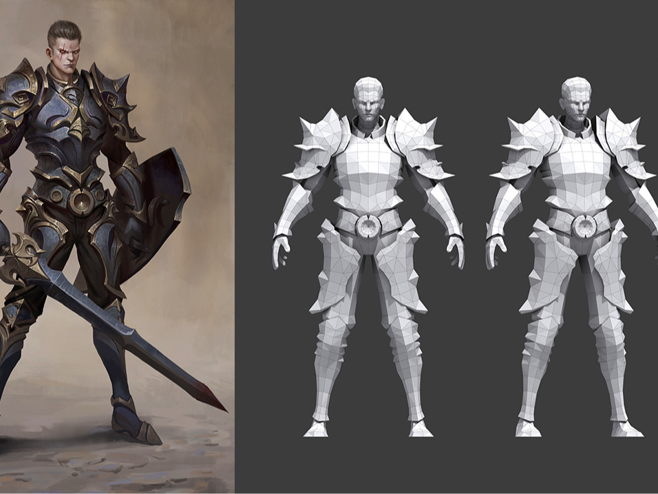 3dmax-零基础战士角色模型制作教程。3dmax建模基础_Alan安澜-站酷ZCOOL