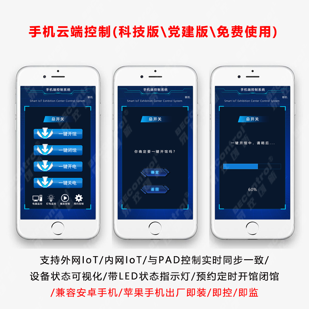易控创新 手机云端控制 IOT智慧物联网展厅中控系_易控创新-站酷ZCOOL