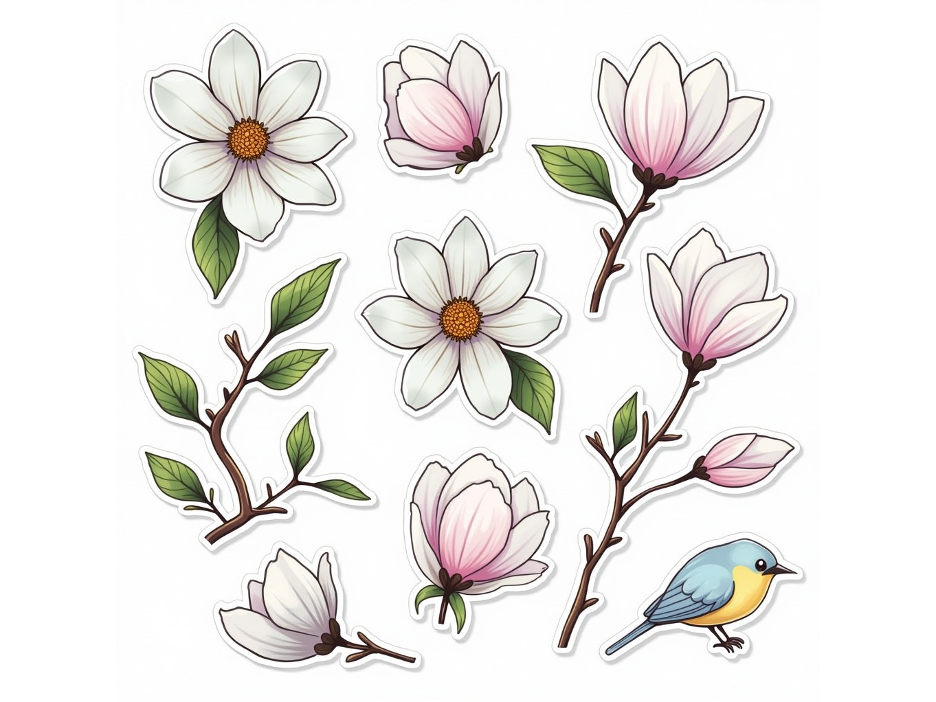 春分贴纸素材_飞飞_FvFv-站酷ZCOOL