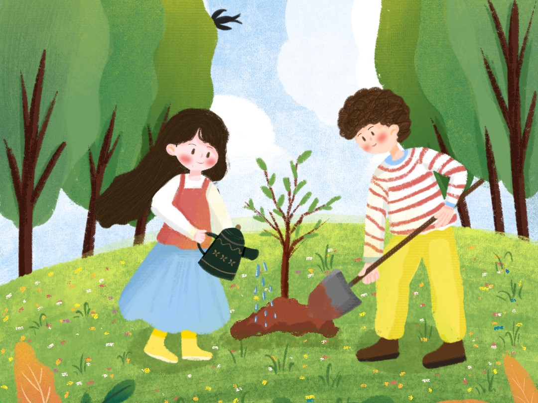 植树节_luckygirl婷儿T-站酷ZCOOL