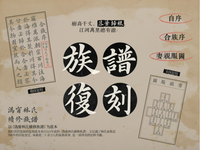 用古人族谱做字，让每个字体充满人情味_也字工厂YEFONT-站酷ZCOOL