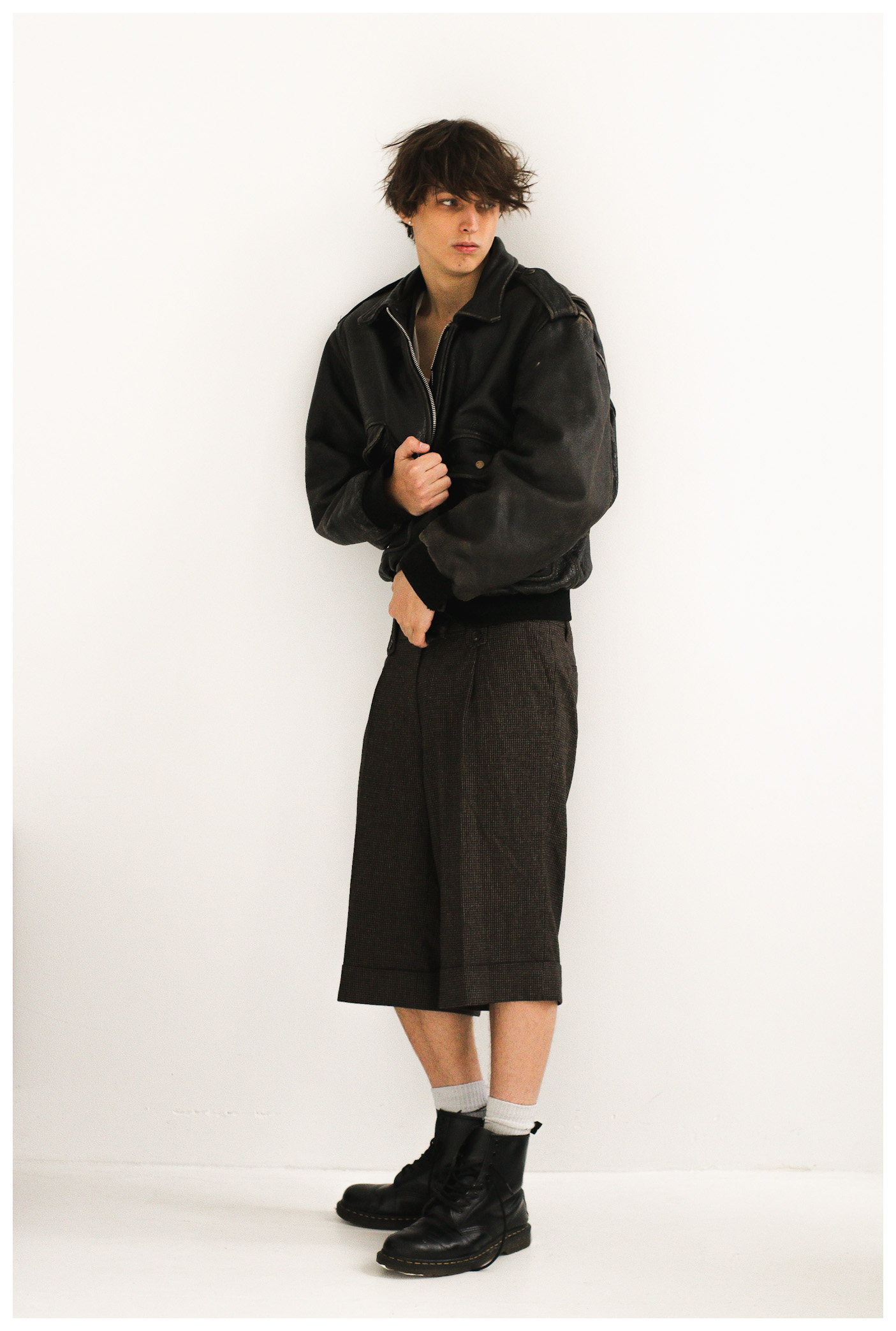 广州白皮男外模夹克秋冬装拍摄外籍男模短发飒酷风_优思模特经纪didi-站酷ZCOOL