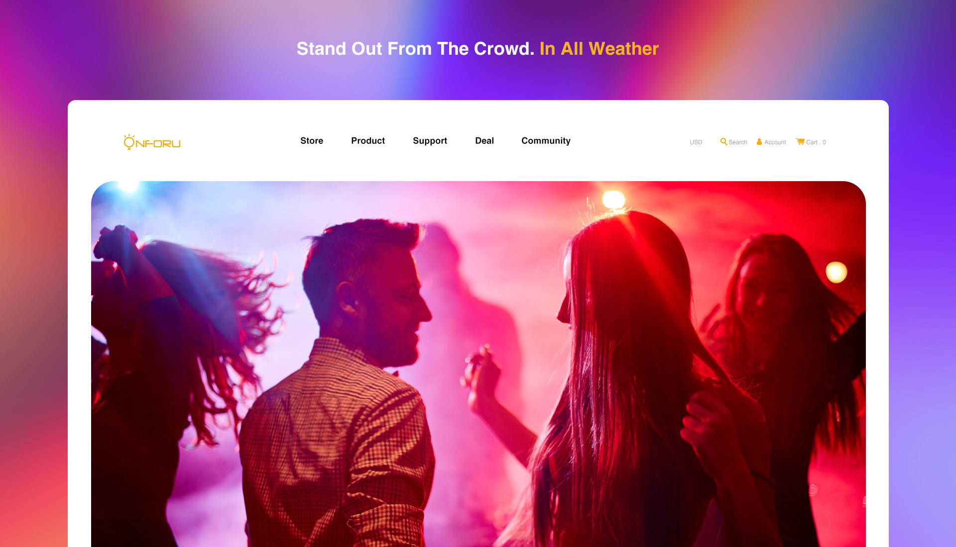 LED泛光灯Shopify网站 Amazon套图A+详情页面KV banner_wmgods-站酷ZCOOL