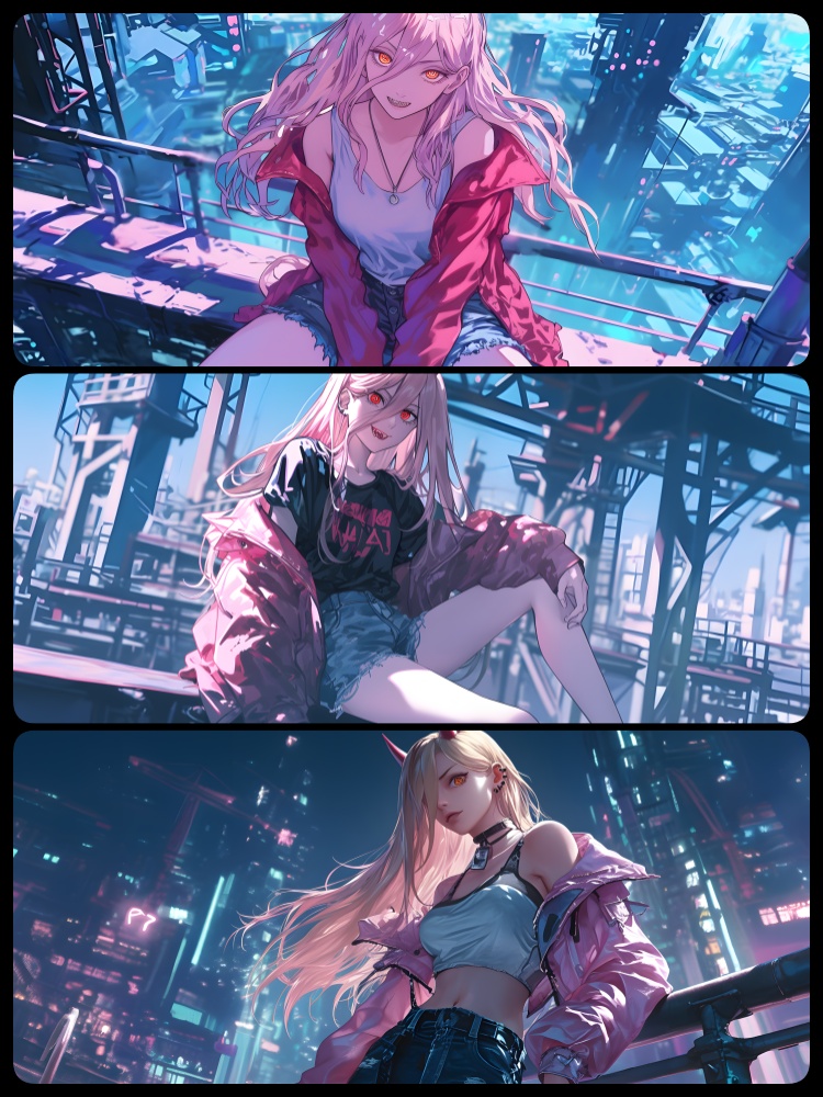 [电锯人帕瓦]二创同人动漫壁纸 AICG 原创制作_瞳刖-站酷ZCOOL